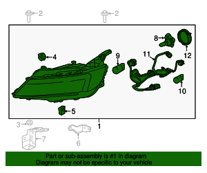 2019-2020 Chevrolet Impala F Headlamp 84573234 GM | GMPartsDirect.com