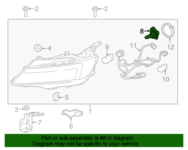 Headlamp Bulb - GM (13587719) | GMPartsDirect.com