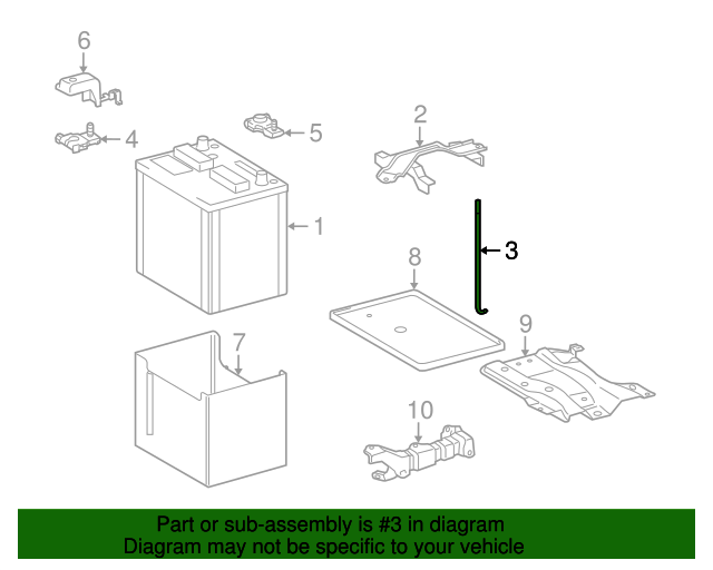 2008-2016 Toyota Hold Down Bolt 74451-58011 | Toyota of Anaheim Parts