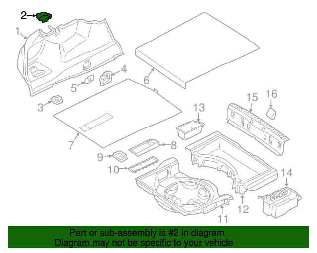 Genuine OEM BMW Side Trim Cover Part# 51477344688 Fits 2016-2022 BMW ...