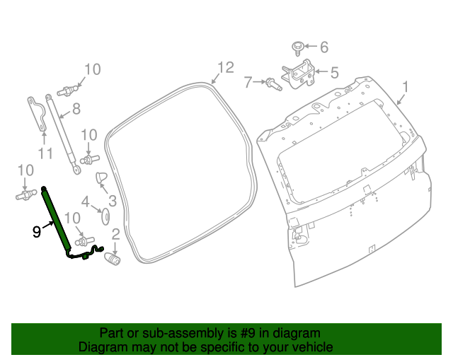 Genuine Support Cylinder for 2015-2020 Land Rover Discovery Sport ...