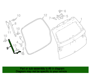 Genuine Support Cylinder for 2015-2020 Land Rover Discovery Sport ...