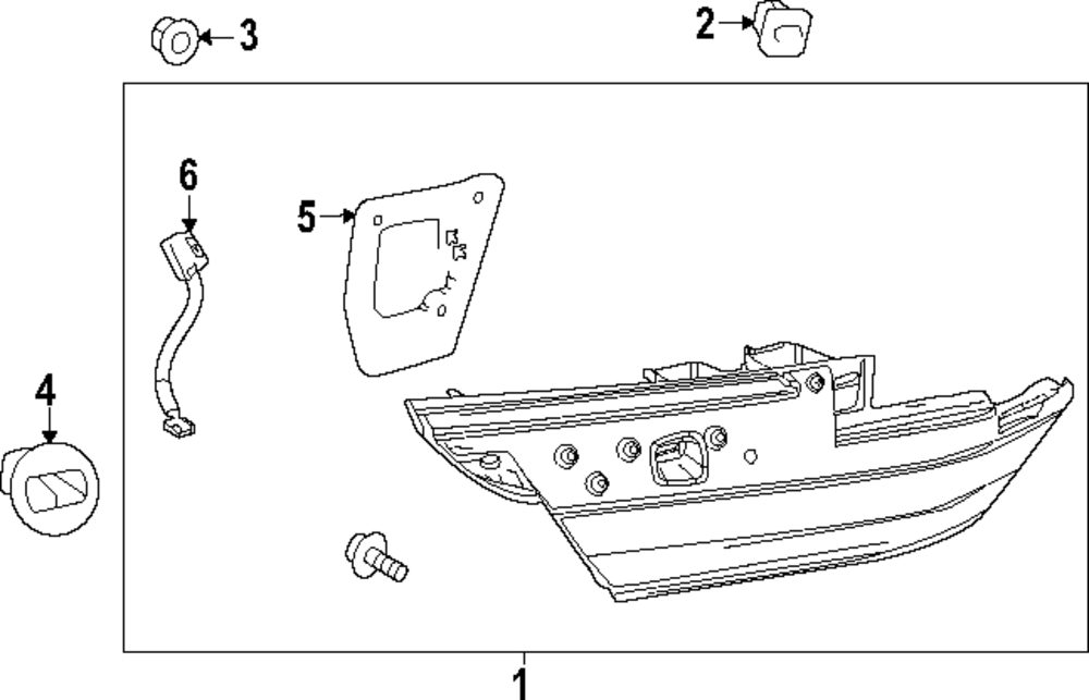 2025 Toyota Camry Backup Lamp Assembly 81590-AQ020 | Toyota Parts Center