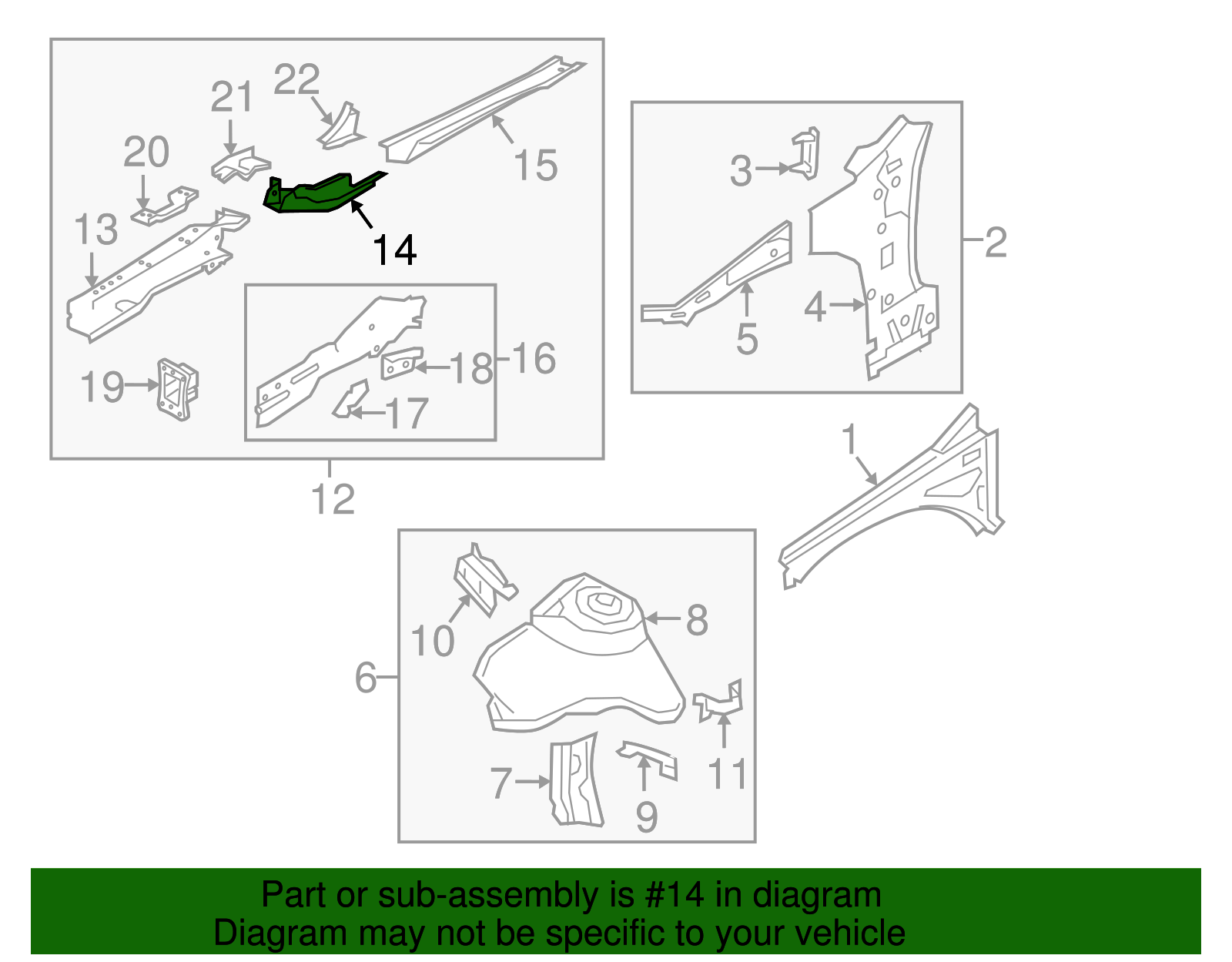 2015-2025 Volkswagen Side Member Extension 5Q0-803-209 | OEM VW Parts Haus