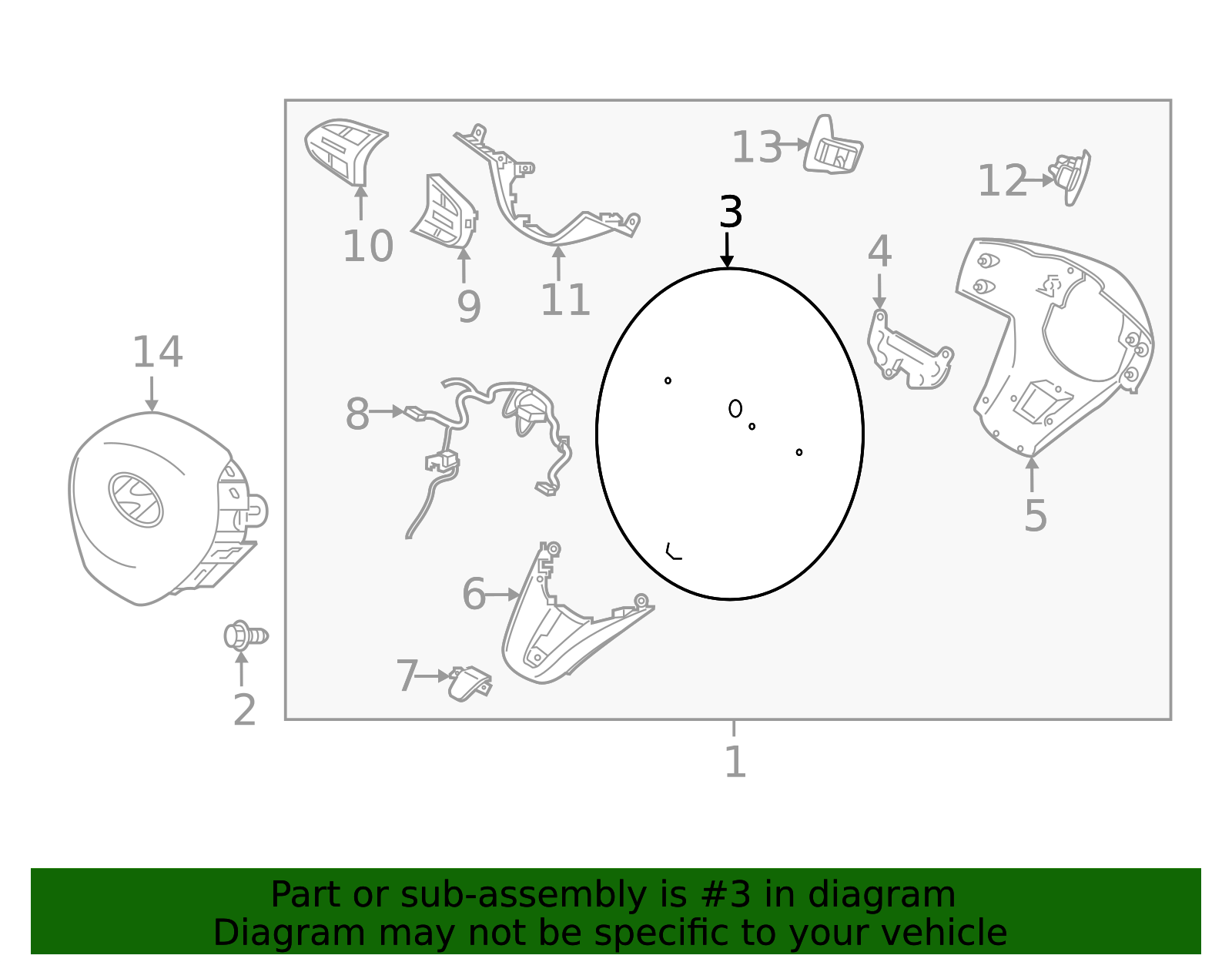 2021-2023 Hyundai Santa Fe Steering Wheel 56111-S1100-VV2 | World OEM ...