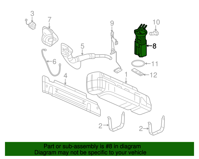 2004-2007 GM OEM NEW 04-07 GM Chevrolet GMC Silverado Fuel Tank Fuel ...