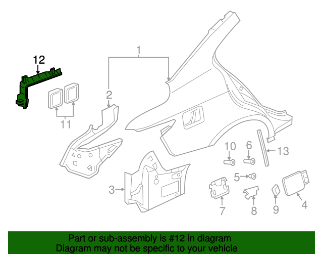 78842-4GA1A - Mud Guard 2014-2020 Infiniti Q50 | AutoNationParts.com