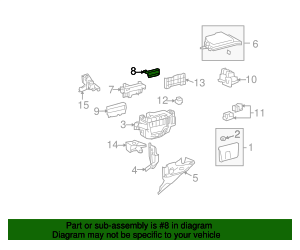 2010-2015 Lexus RX350 Fusible Link 82620-48130 | OEM Parts Online
