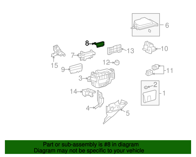 2010-2015 Lexus RX350 Fusible Link 82620-48130 | OEM Parts Online