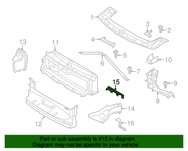 51647266168 - 2012-2021 BMW Bracket (51-64-7-266-168) | BMW of South ...