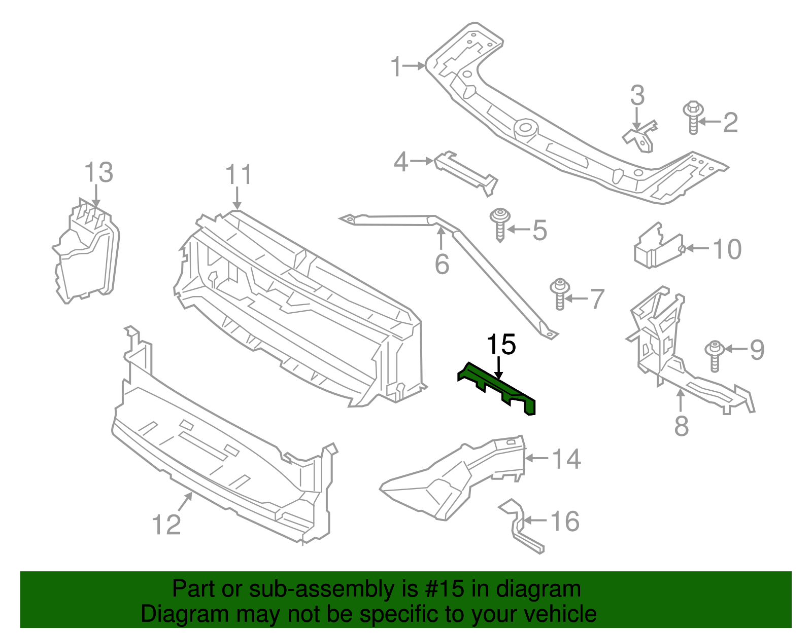 51647266168 - 2012-2021 BMW Bracket (51-64-7-266-168) | BMW of South ...
