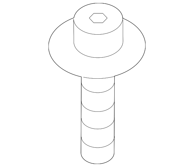 Genuine BMW 07-11-9-908-042 | Radiator Support Tie Bar Bolt | FREE ...