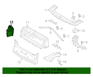2013-2018 BMW Air duct, exterior radiator, right 51-74-8-055-062 ...