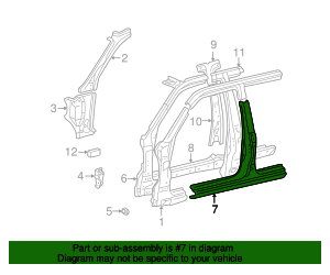 Toyota Center Pillar & Rocker 61311-60110 | Auto Parts