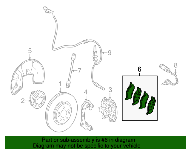 Genuine Disk Brake Pad Front for 2012-2019 Mercedes-Benz | OEM Part ...