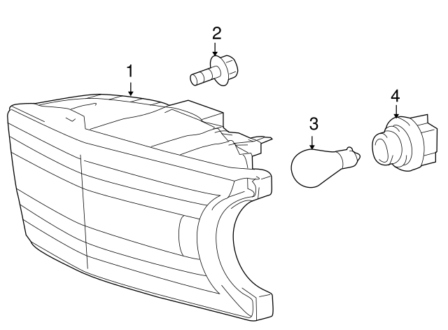 Toyota OEM Signal Lamp Part# 81511-35340 | OEM Vehicle Parts