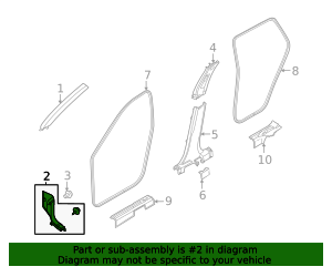 2021-2024 Nissan Rogue Cowl Trim 66900-6RA1A | My Nissan Part