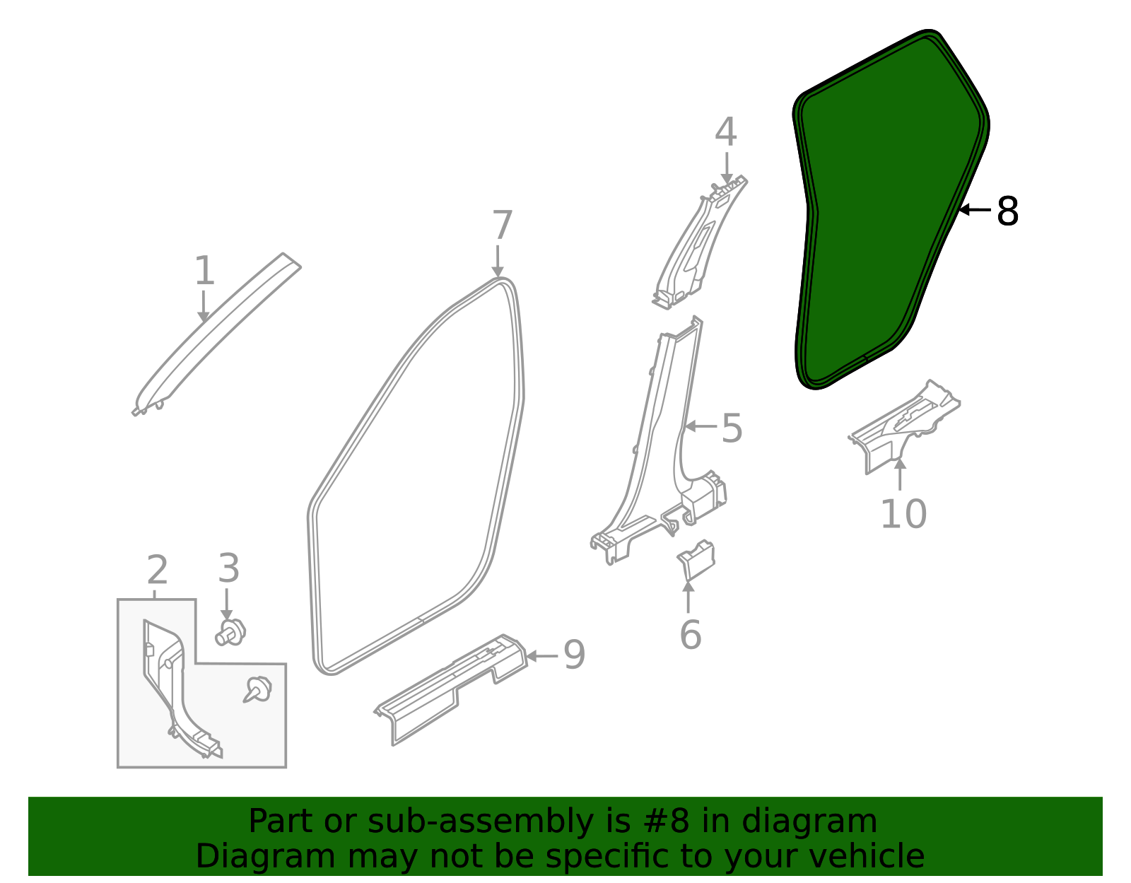 2021-2025 Nissan Rogue Opening Trim 76924-6RA0A | Sullivan Brothers Nissan