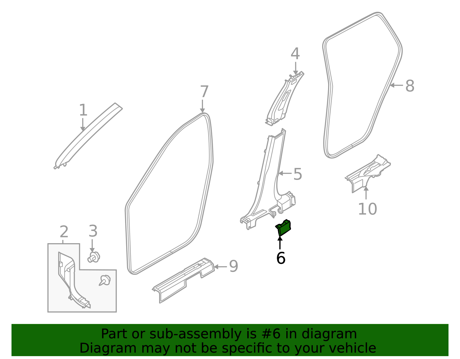 2021-2025 Nissan Rogue Belt Cover 76974-6RA0B | Melloy Nissan Parts