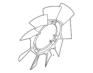 LC3Z-8600-B - lc3z-8600-b 2020 2021 2022 2023 Ford Econoline Fan Blade ...