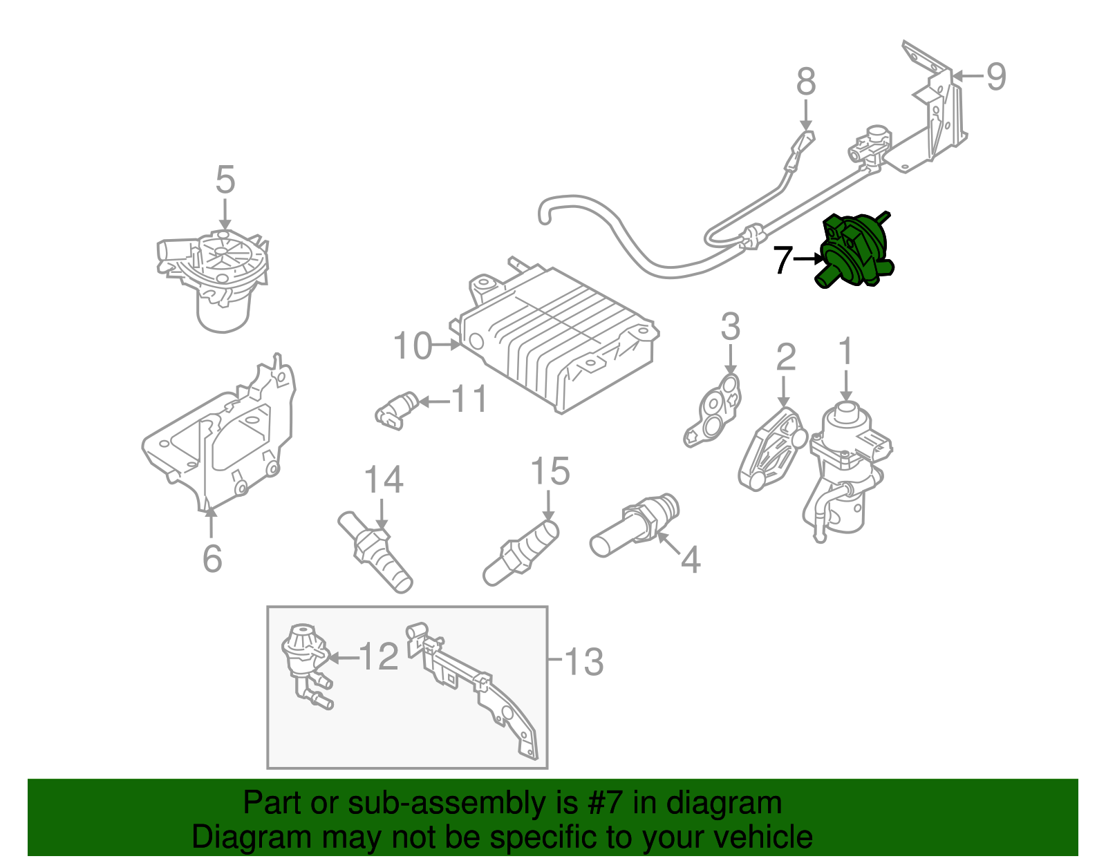 2003-2011 Ford Focus Motorcraft™ Secondary Air Injection Pump Check ...
