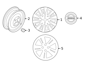 2018-2019 Nissan Kicks Wheel, Steel 40300-5RB0E | TascaParts.com