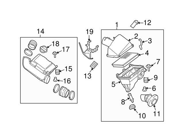 2005-2019 Nissan Duct Assembly 16576-EA200 | OEM Parts Online