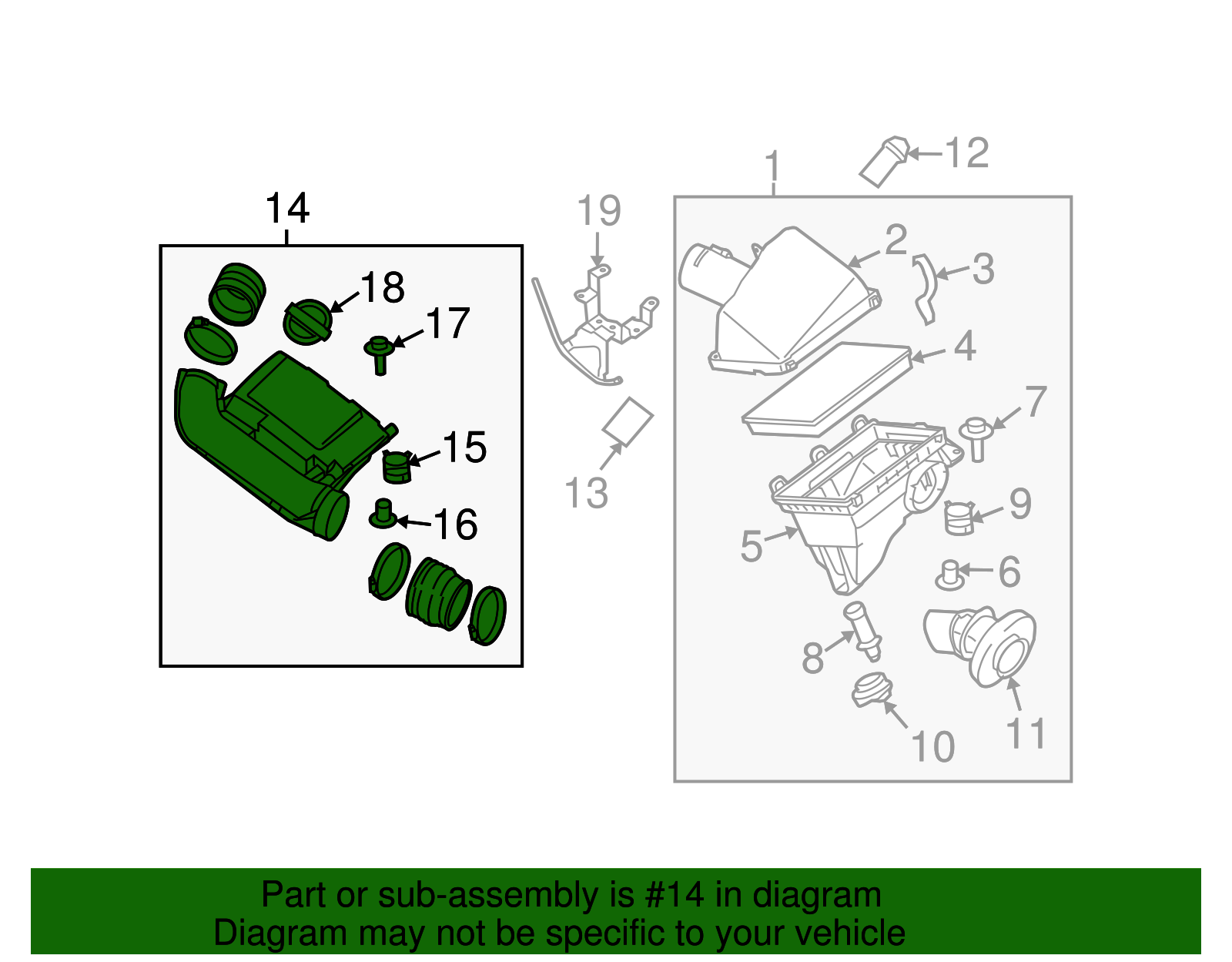16576-EA200 - Duct Assembly - 2005-2019 Nissan | Nissan OEM Parts Direct