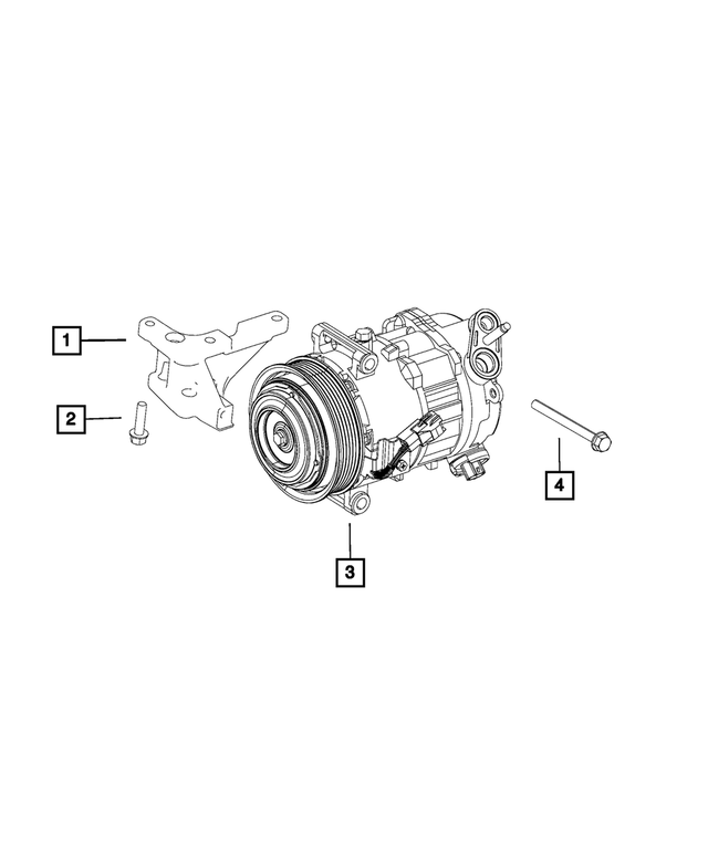 2013-2023 Mopar A/C Compressor Bracket 4627309AC | Mopar eStore