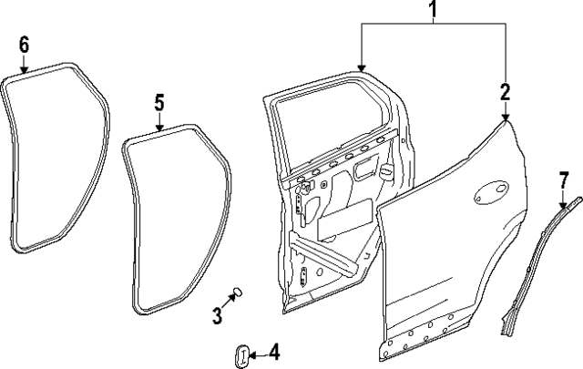2021 Chevrolet Trailblazer Door Shell 42747923 | GMPartsDirect.com