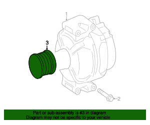 276-150-00-60 - Alternator Pulley 2015-2023 Mercedes-Benz ...