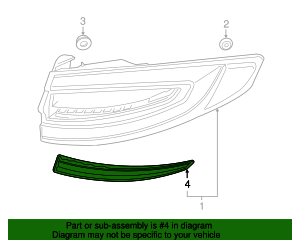 HS7Z-13A565-B - Reflector 2017-2020 Ford | AutoNation Parts