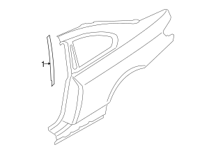 51377453310 - 2014-2020 BMW Pillar Molding (51-37-7-453-310) | BMW of ...