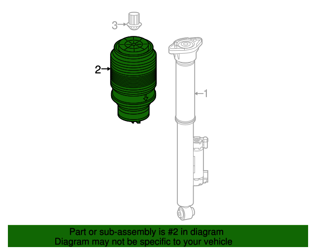 205-320-02-25 - Air Spring 2015-2020 Mercedes-Benz | Mercedes-Benz USA ...