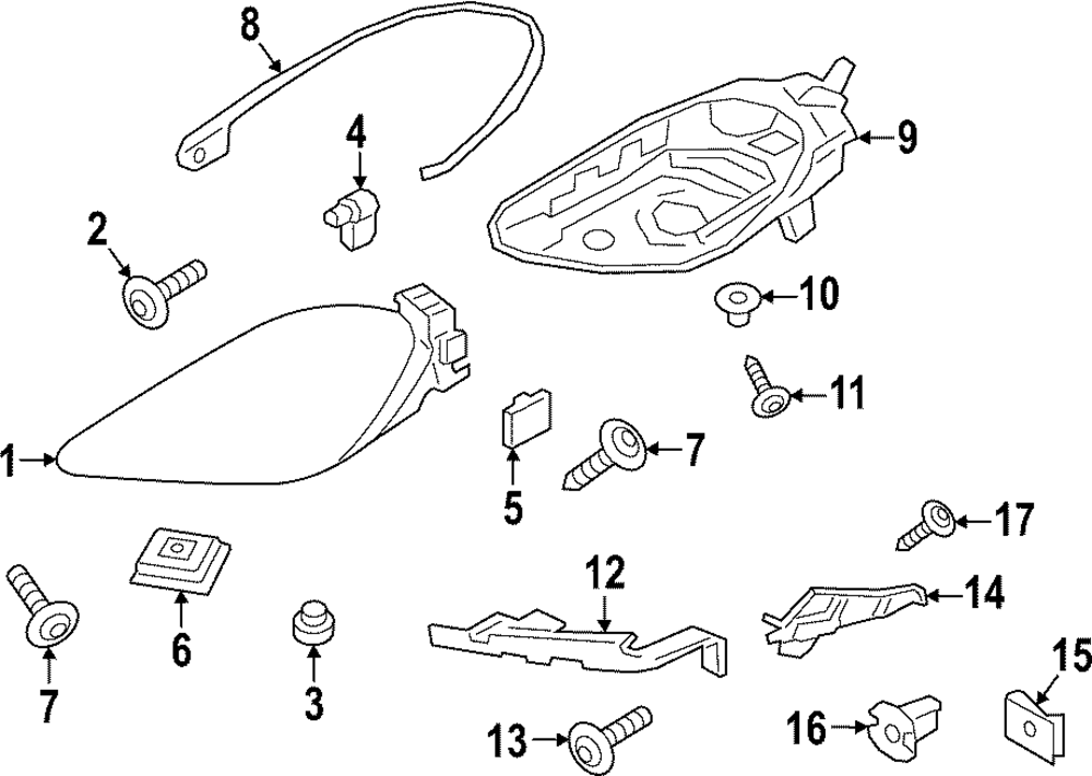 2019-2023 Porsche Cayenne Inner Bracket 9Y0-807-050-F | Sunset Porsche ...
