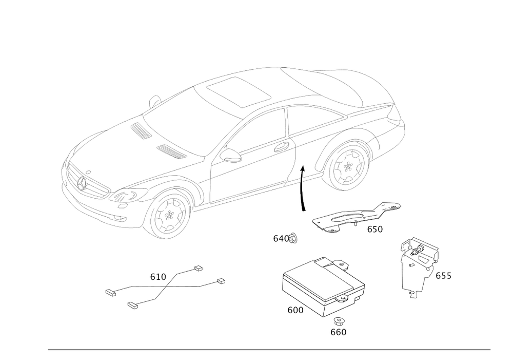 1954-2014 Mercedes-Benz Control Unit 221-540-86-62 | MB Online Parts