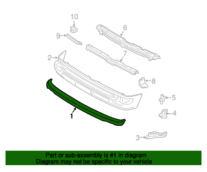 1998-2000 Toyota Tacoma Bumper,Bumper Sub Assembly Front 52101-04090 ...