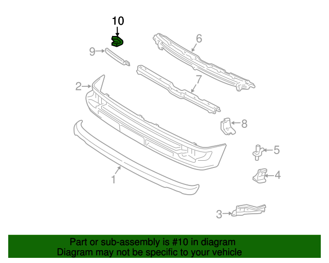53245-04010 - Headlight Bracket 1998-2000 Toyota Tacoma | Group 1 Auto ...