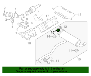 2008-2017 Land Rover Muffler W/Tailpipe Insulator LR004549 ...