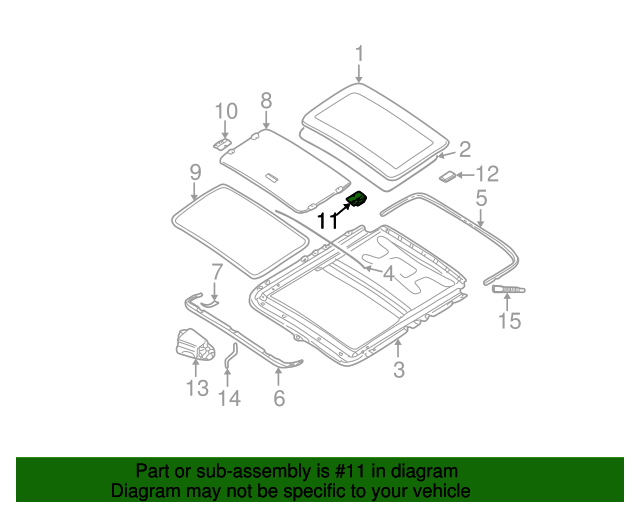 54138246027 - 1999-2005 BMW Slide (54-13-8-246-027) | BMW of South ...