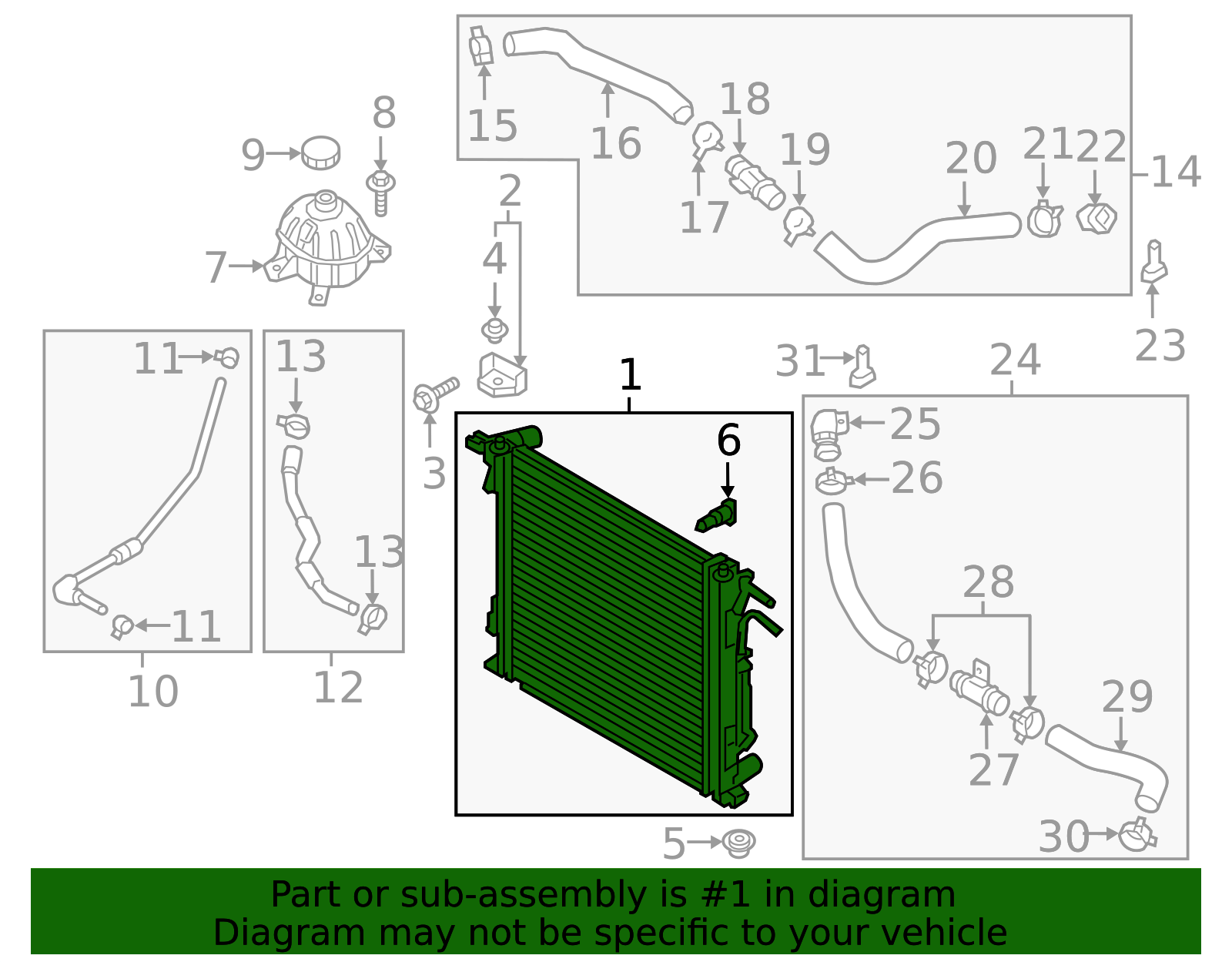 2016-2021 Hyundai Tucson Radiator Assembly 25310-D3500 | OEM Parts Online