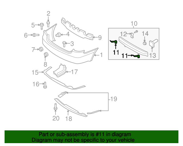 2006-2010 Hyundai Sonata Reinforcement Band 86633-3K000 | OEM Parts Online