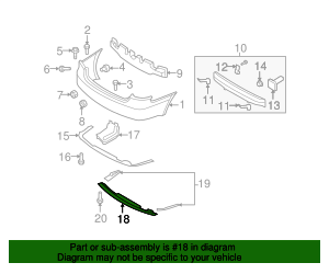 2006-2008 Hyundai Sonata Under Cover 86693-3K010 | QuirkParts