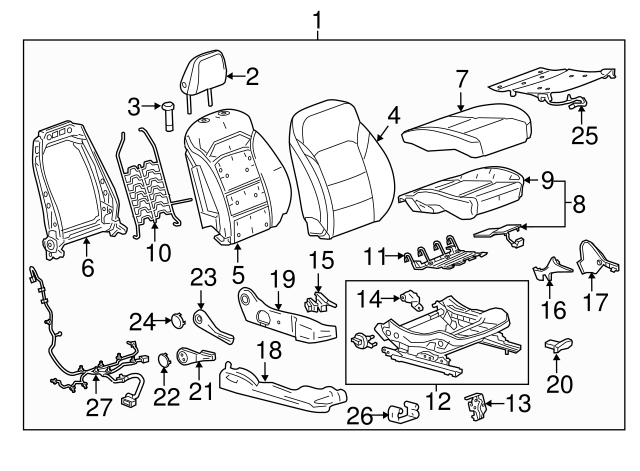 Airbag Front Passenger Presence Module 42821251 | Chevrolet Parts Canada