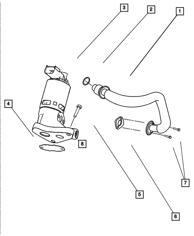 2007-2012 Mopar Egr Valve 53034192AB | Mopar eStore