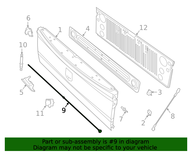 2019-2023 Ram Rod 55372744ae | TascaParts.com