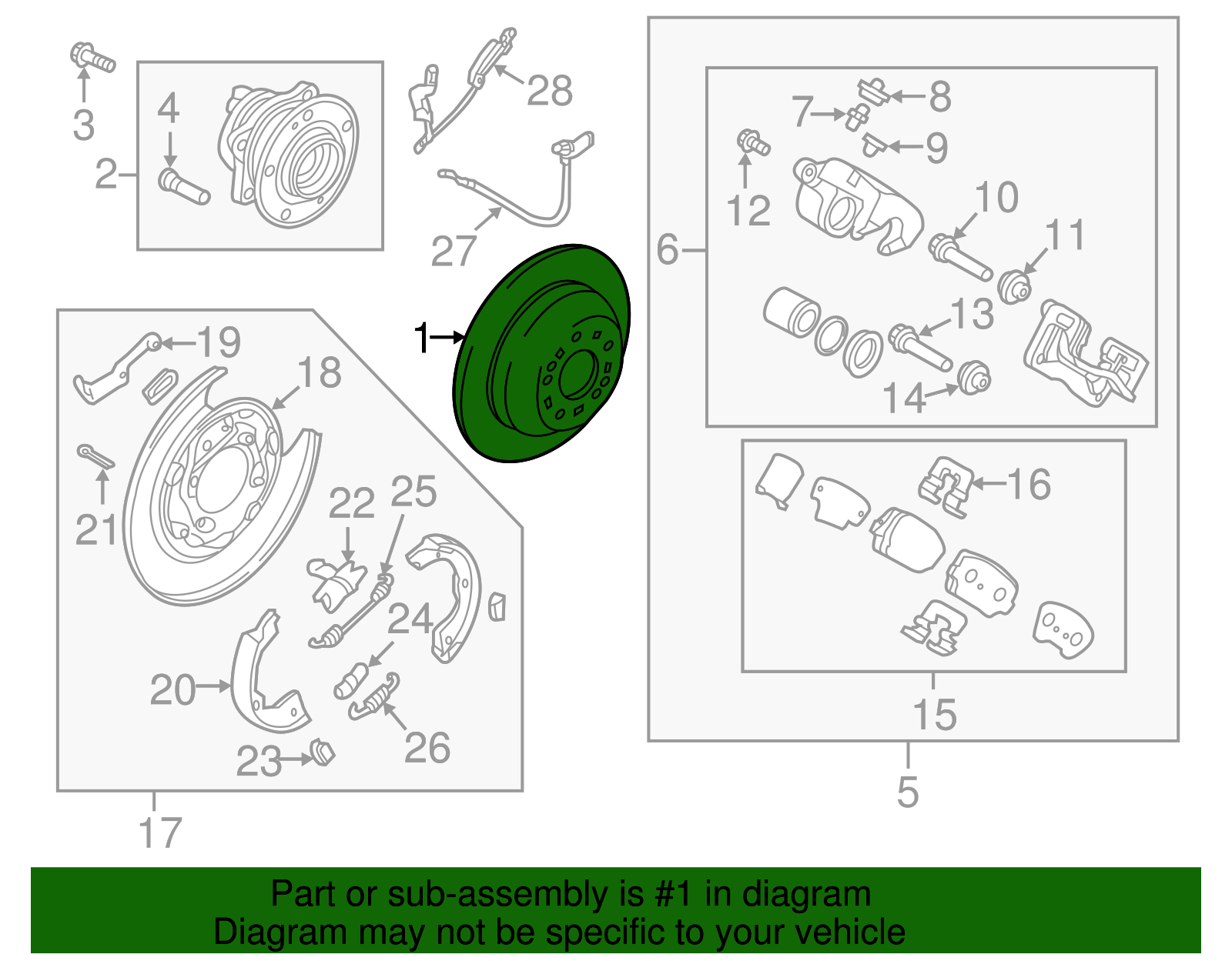 58411-2W010 - Disc Brake Rotor 2013-2019 Hyundai | AutoNation Parts