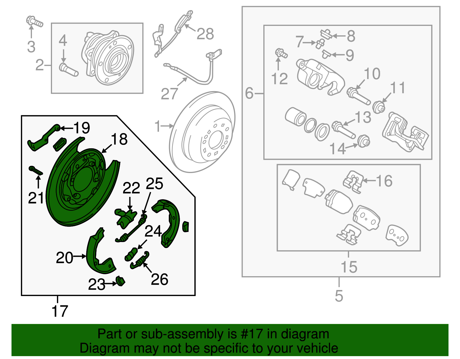 2013-2019 Hyundai Parking Brake 58270-2W000 | Retail Performance Auto Parts