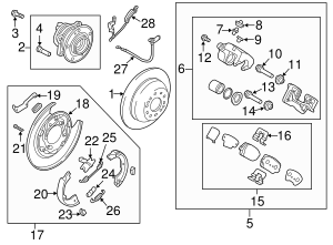 2013-2019 Hyundai Brake Hose 58737-2W000 | OEM Parts Online