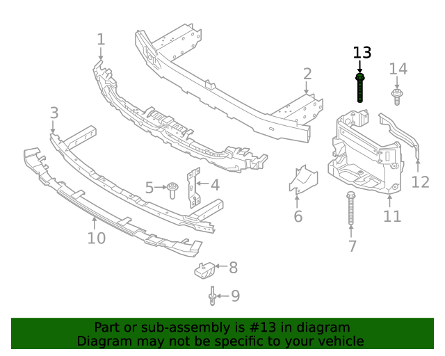 Genuine BMW 07-14-7-422-947 | Outer Reinforced Bolt | FREE Shipping on ...